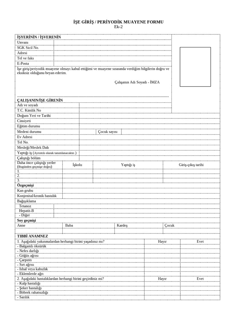 Ek-2 Yeni̇ Format | PDF