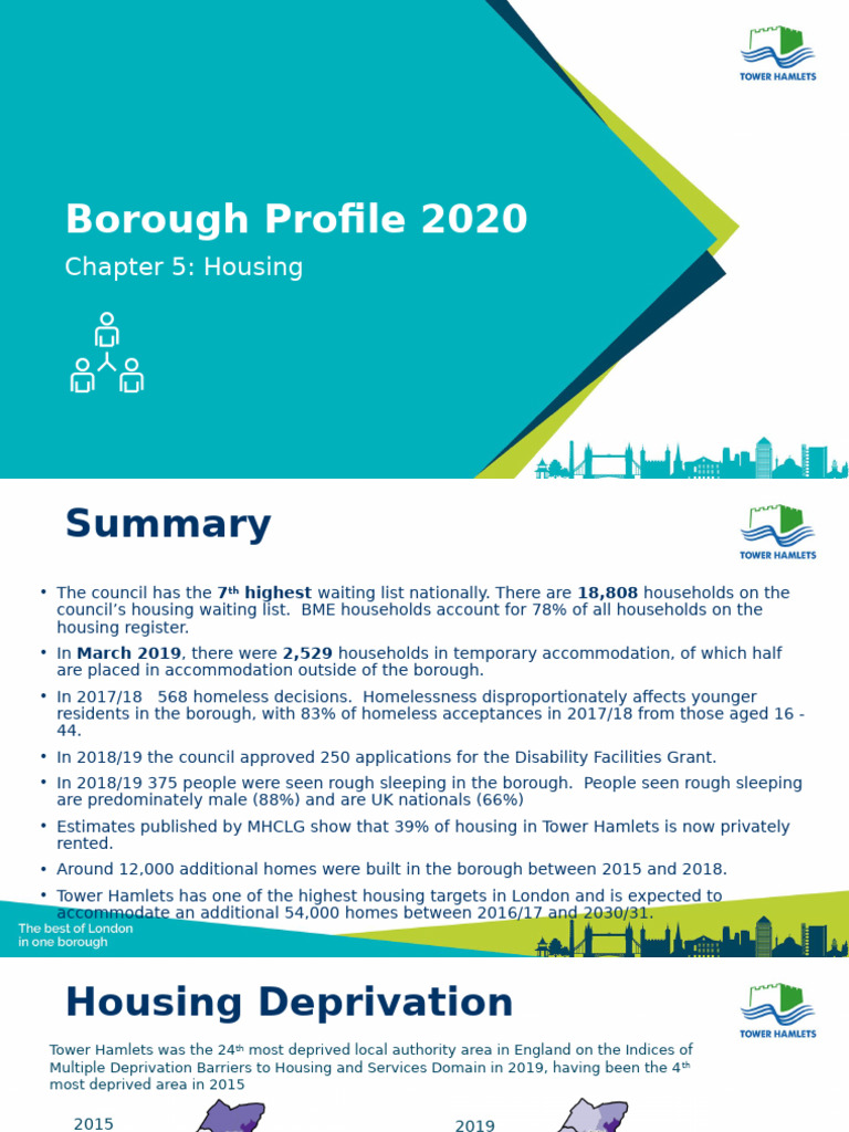 Tower Hamlets Housing Profile 2020 | PDF | Homelessness | Housing