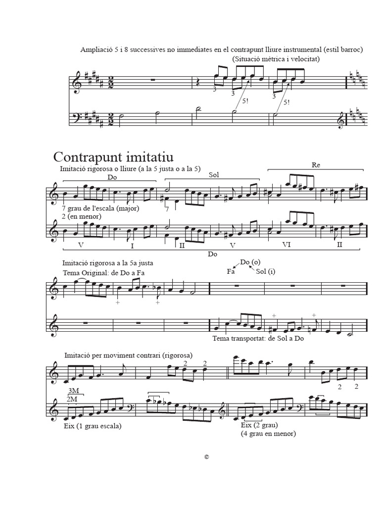 Contrapunt Imitatiu | PDF
