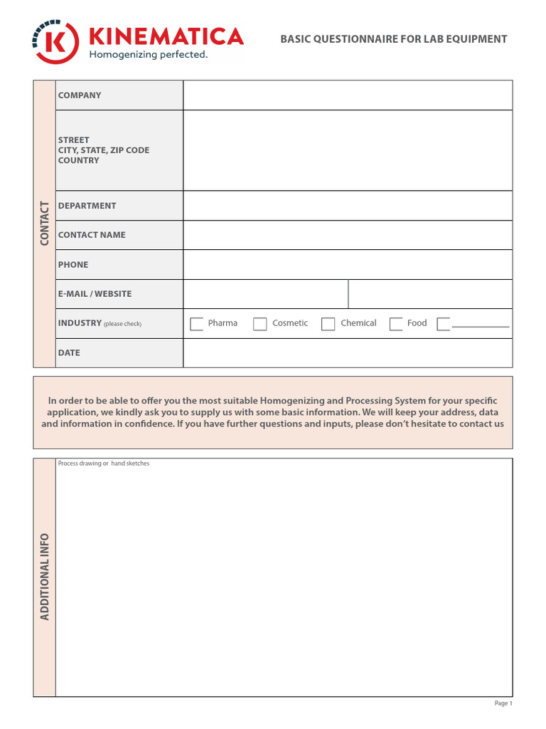 Basic_questionnaire_lab_equipment_EN_2018 | PDF | Liquids | Materials