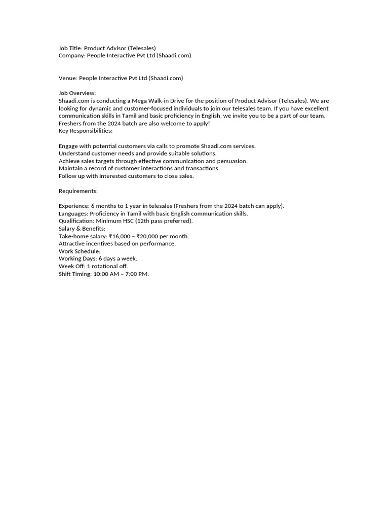People Interactive PVT LTD | PDF