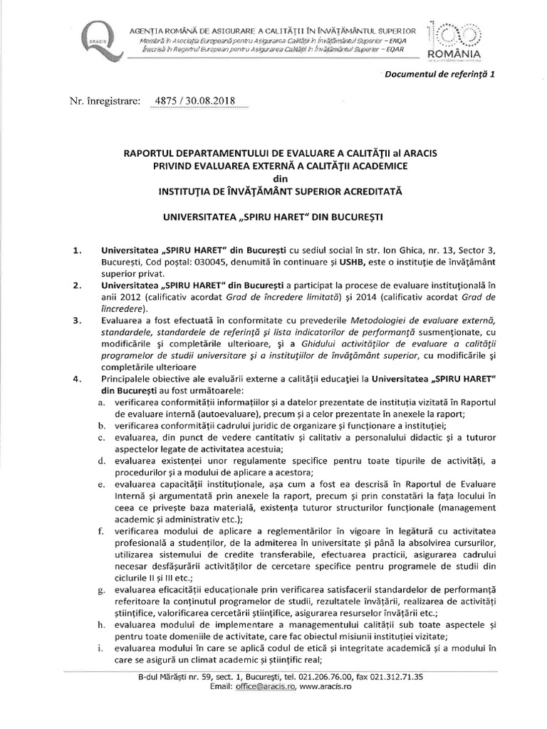 Raport Departament REF1 | PDF