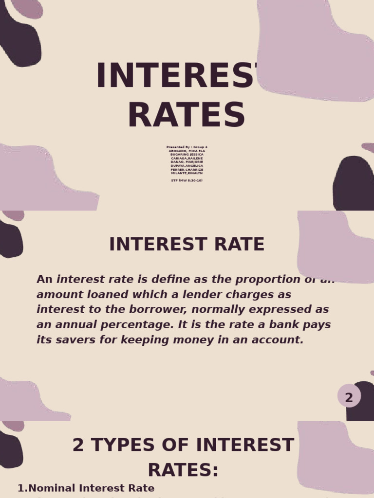Understanding Interest Rates and Types | PDF | Interest | Interest Rates