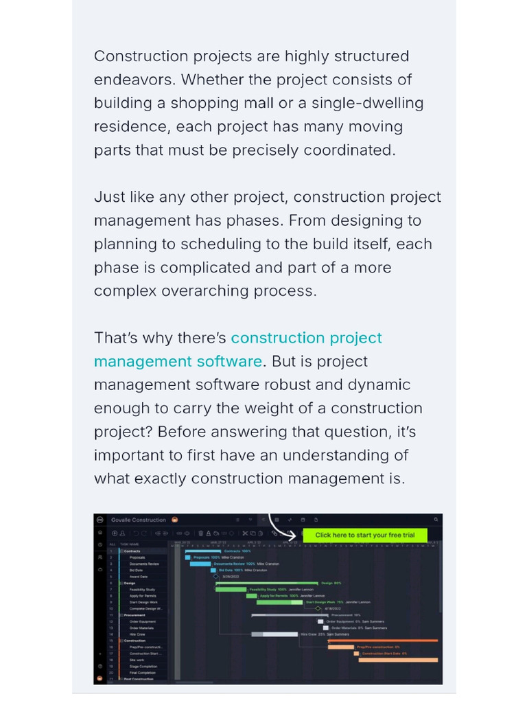 Construction Management | PDF
