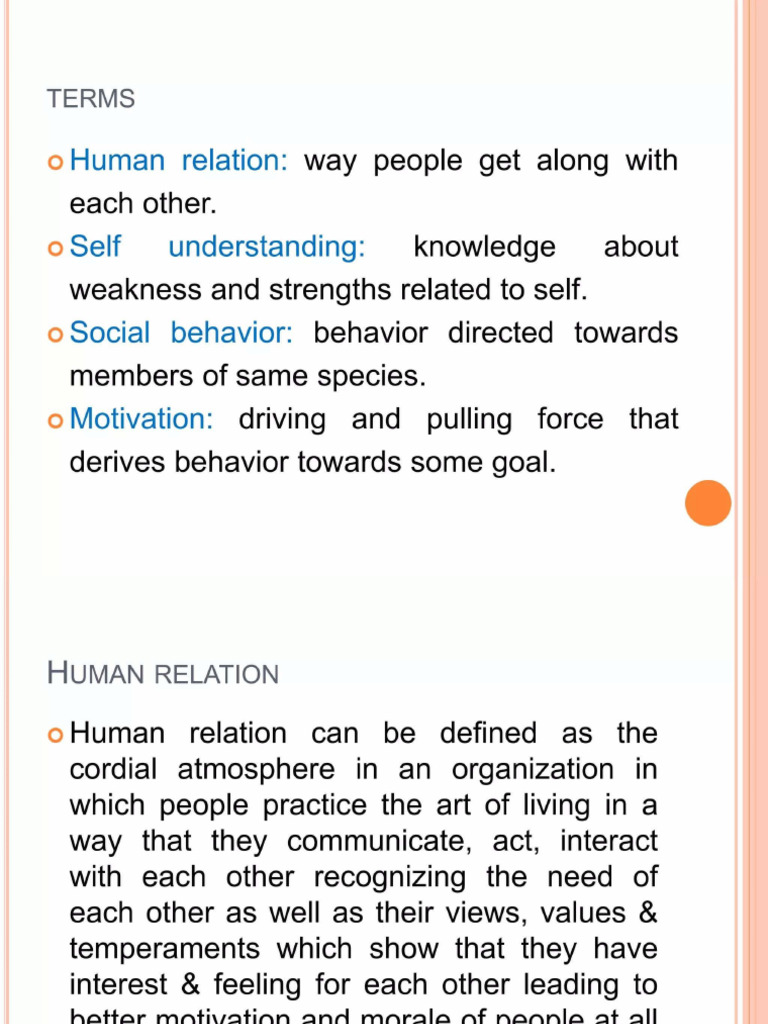 human relations | PDF
