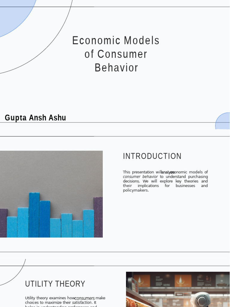 Economic Models of Consumer Behavior | PDF
