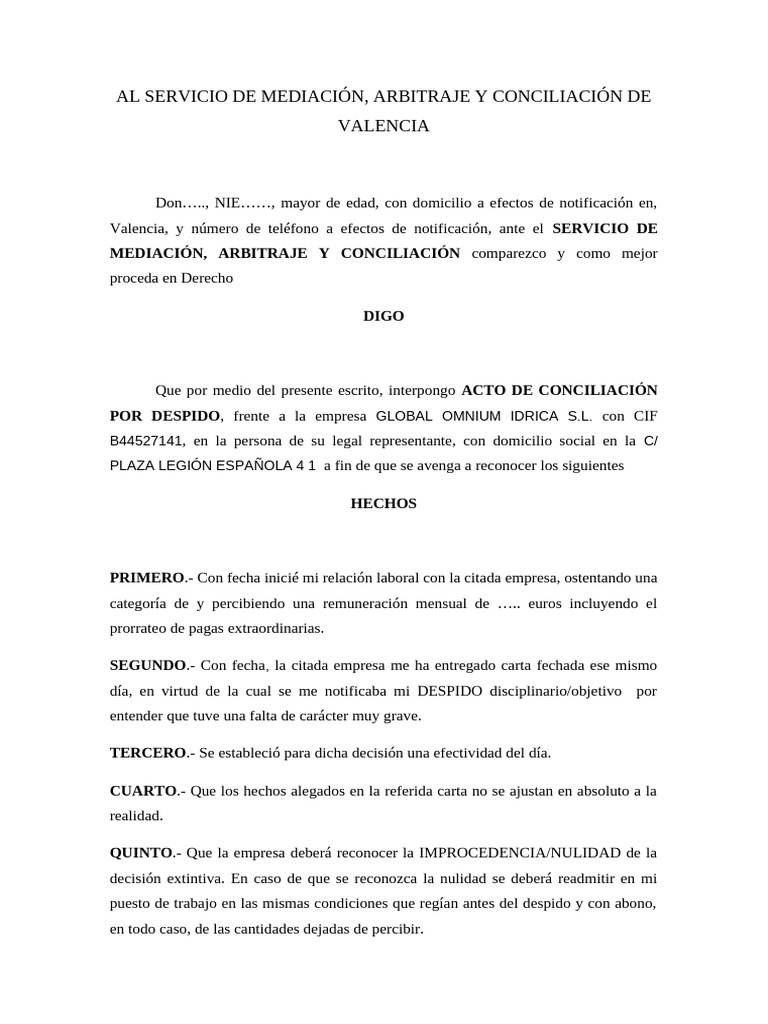 Modelo Papeleta Por Despido | PDF