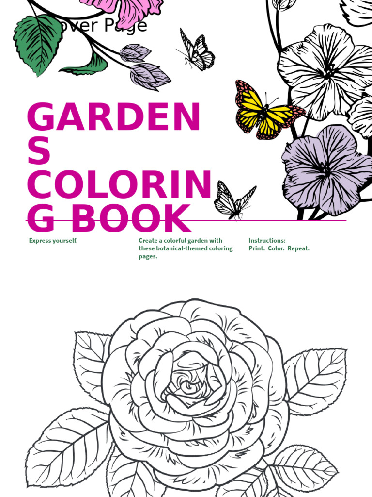 Botanical Garden Coloring Book | PDF