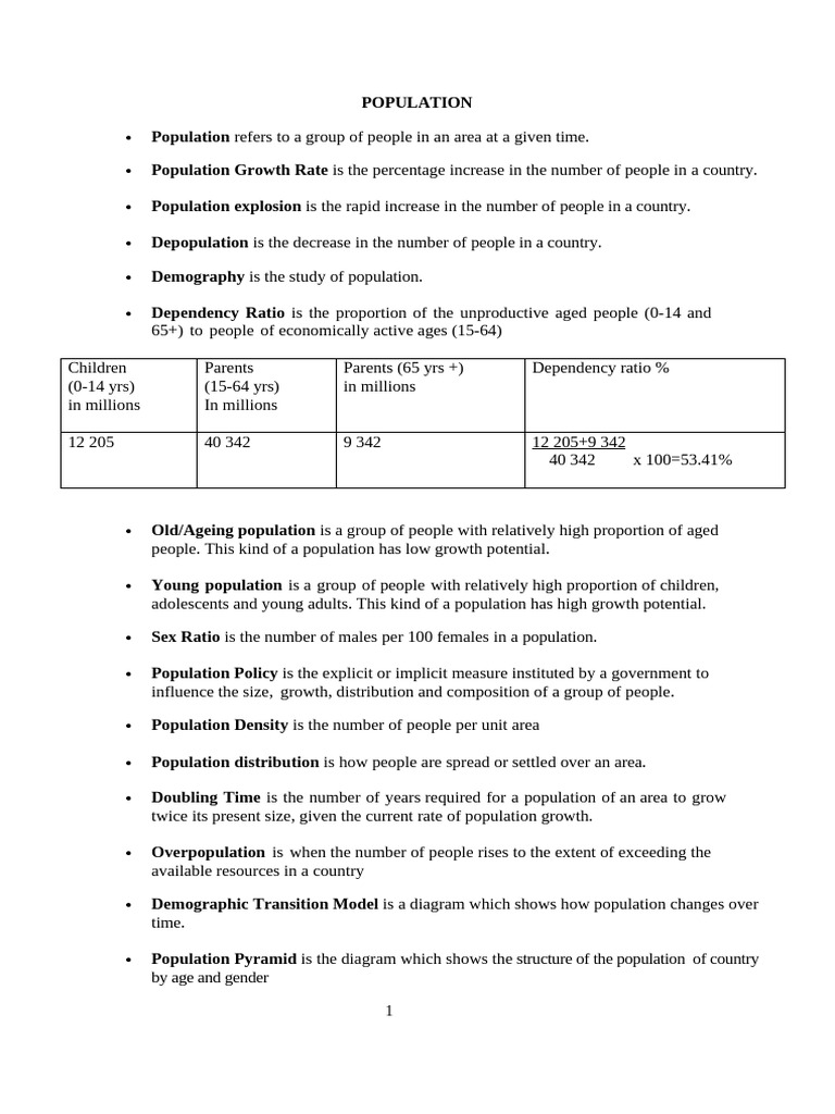 population | PDF | Population Growth | Census