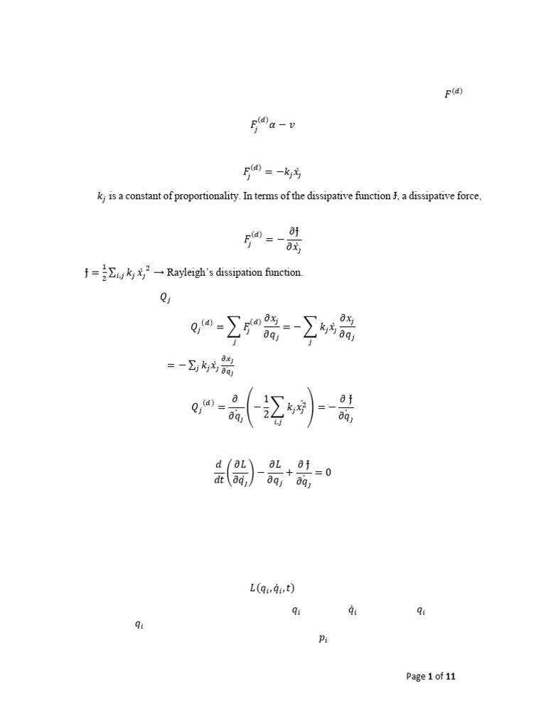 Hamiltonian Mechanics and Variational Principles | PDF | Lagrangian ...