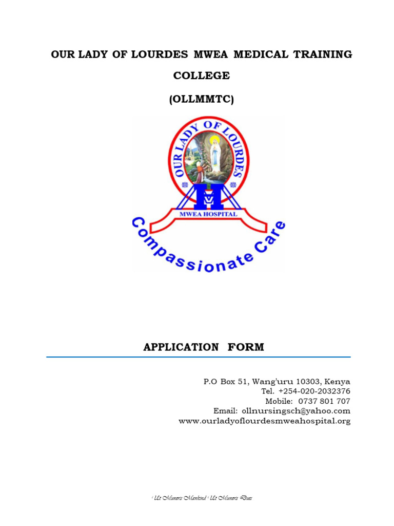 Application Form For OLLMMTC 2021 PDF | PDF