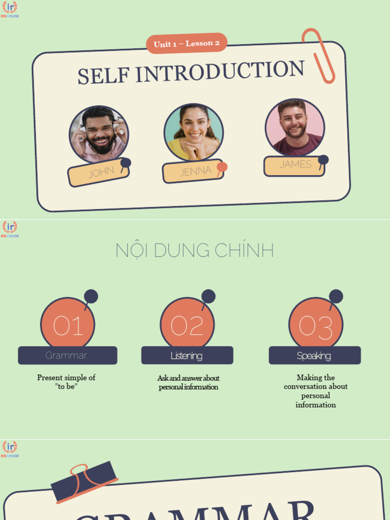 U1 L2 Self Introduction | PDF