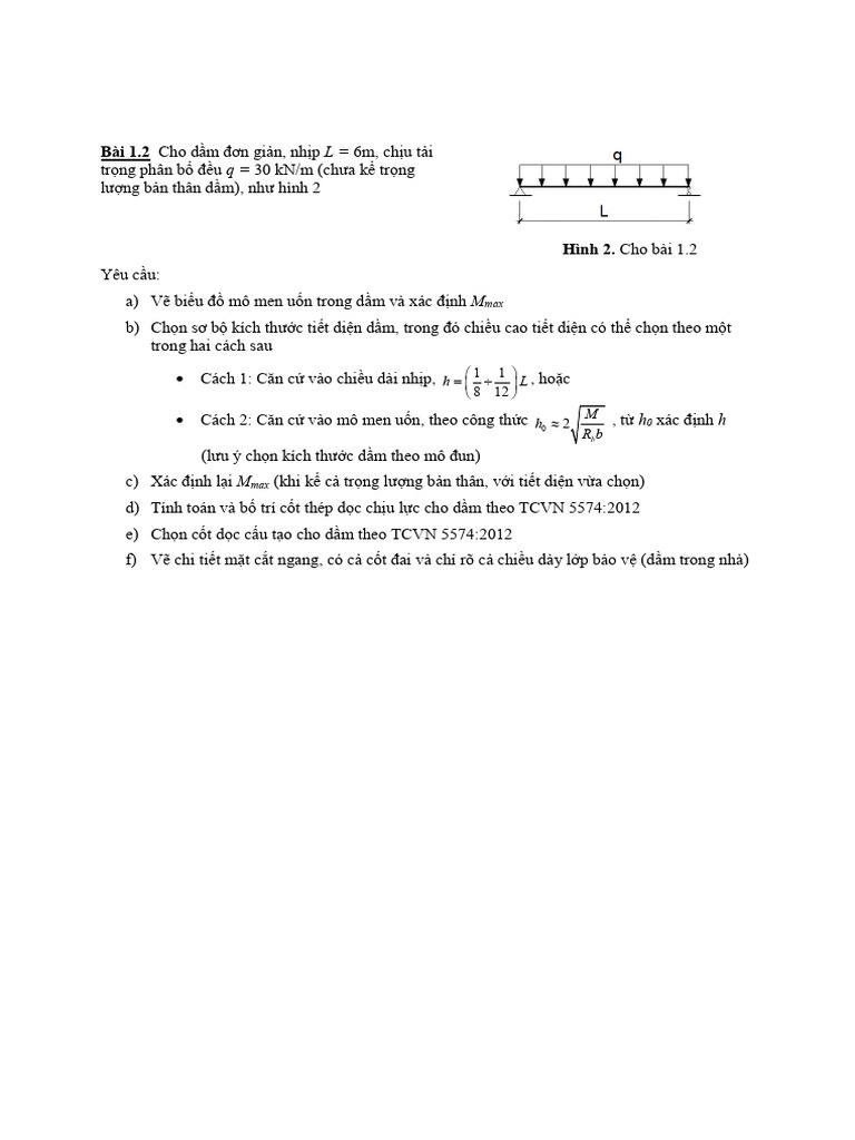Bai Tap 1.2 - CKCU - Cốt Đơn - Thiet Ke | PDF