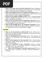 Class 9 SST Important Questions Guide | PDF
