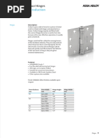 ASSA ABLOY Technical Spec Book - Hinges | PDF