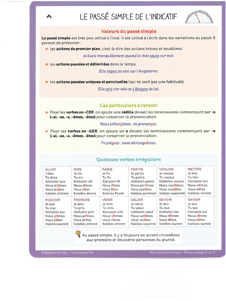 C4_1 - Indicatif Passé simple | PDF