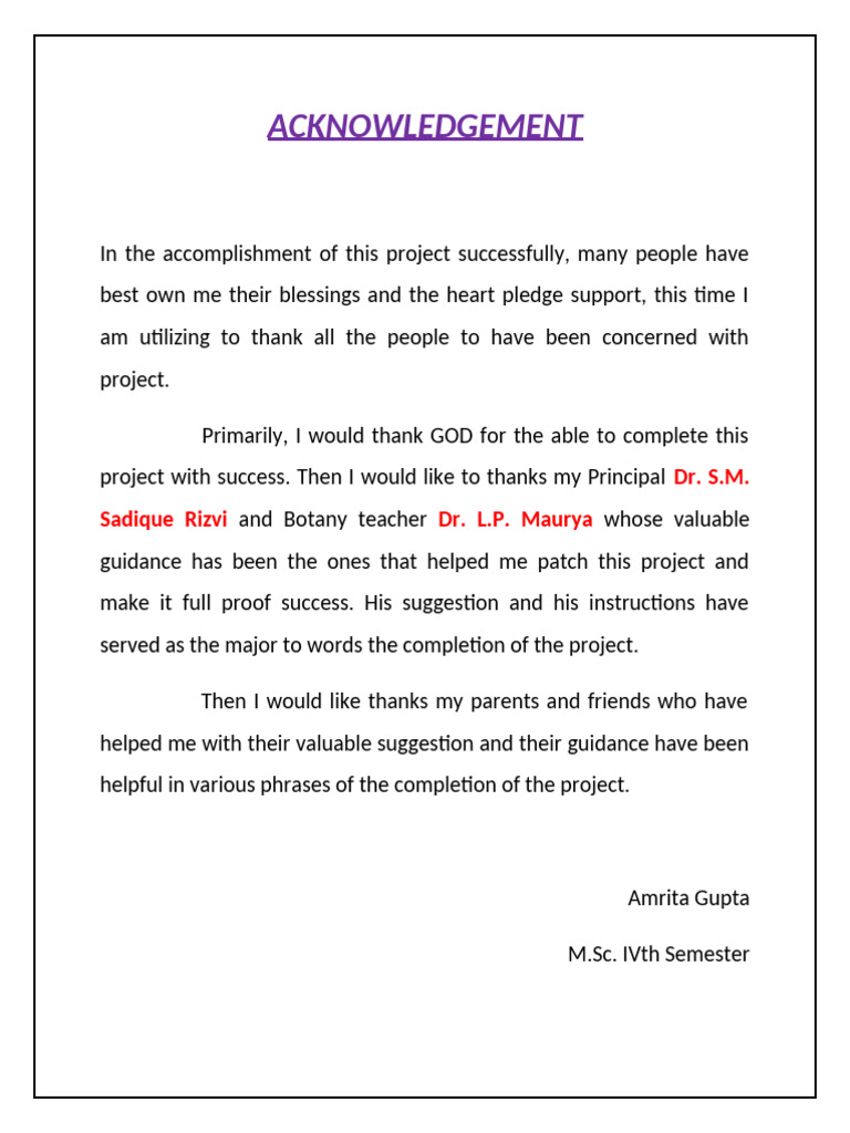 Acknowledgement 2024 MSC | PDF