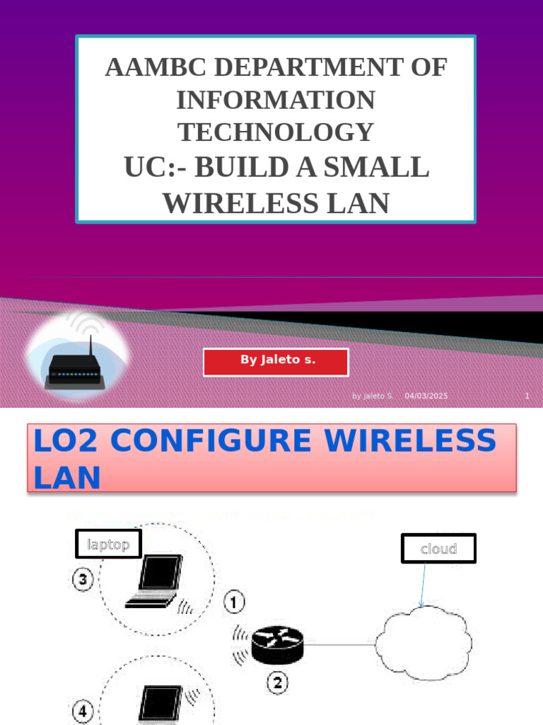 buildsmallwirelesslanlo2-230701144740-eaac9664 | PDF | Computer Network ...