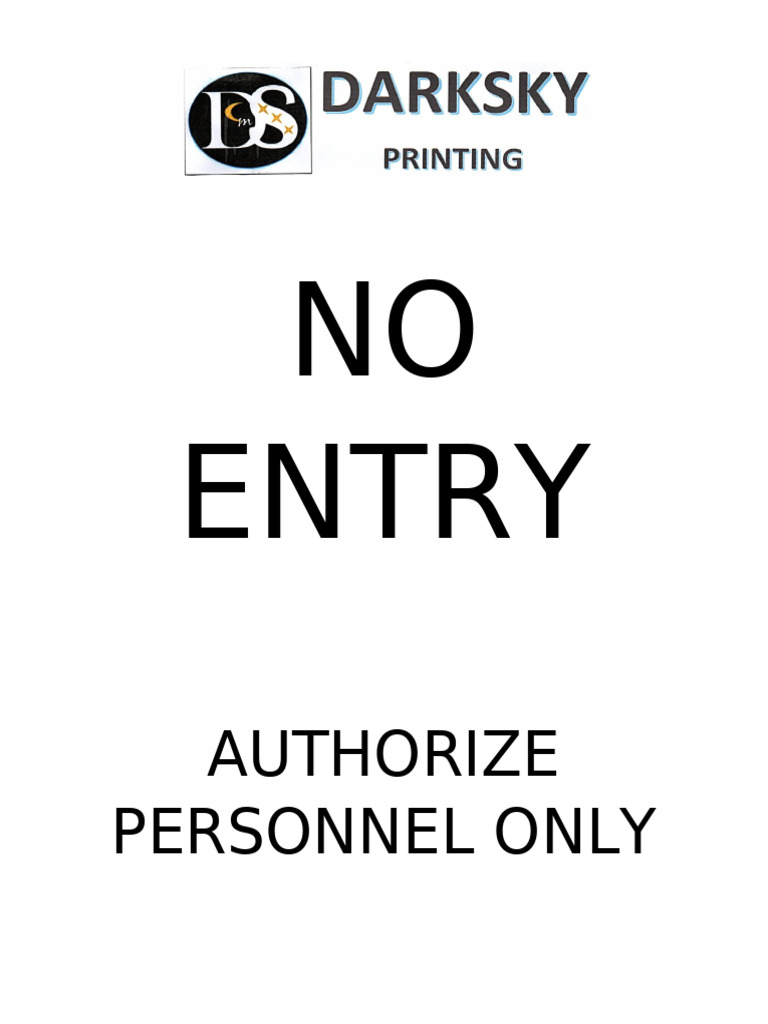 NO ENTRY | PDF