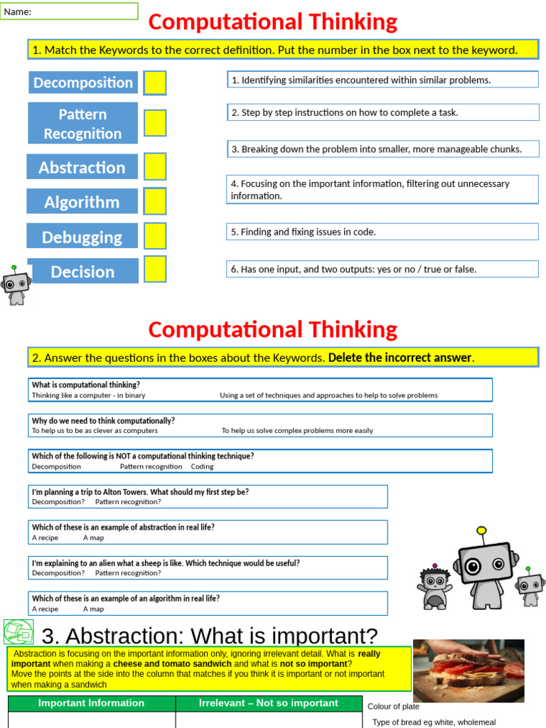 l2 Computationalthinkingstudent Presentation v2 | PDF | Pattern ...