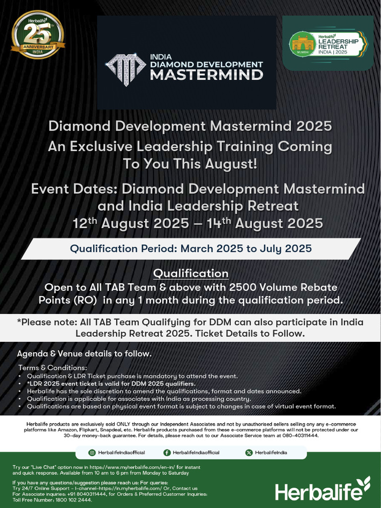 Diamond Development Mastermind 2025 - Qualification Announcement Flyer | PDF
