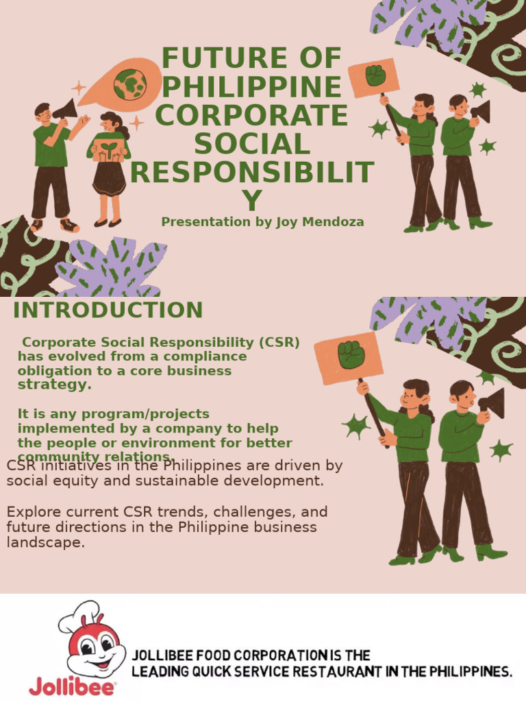 Green Purple Creative Social Responsibility Presentation | PDF ...