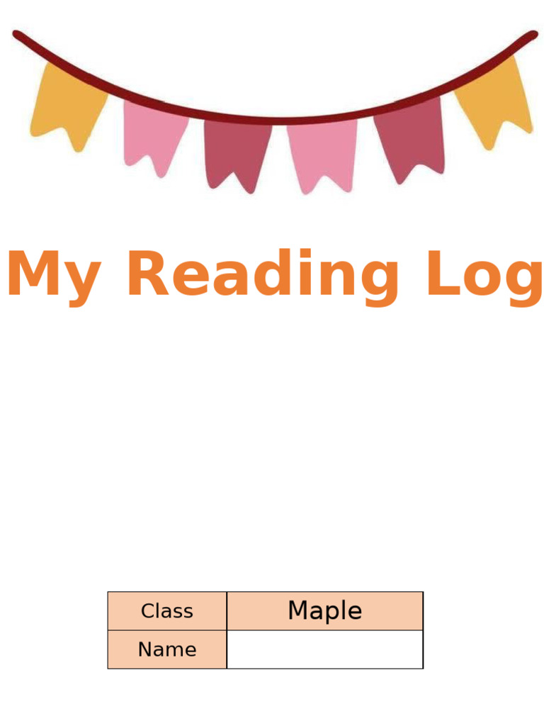 2025 Maple READING LOG | PDF