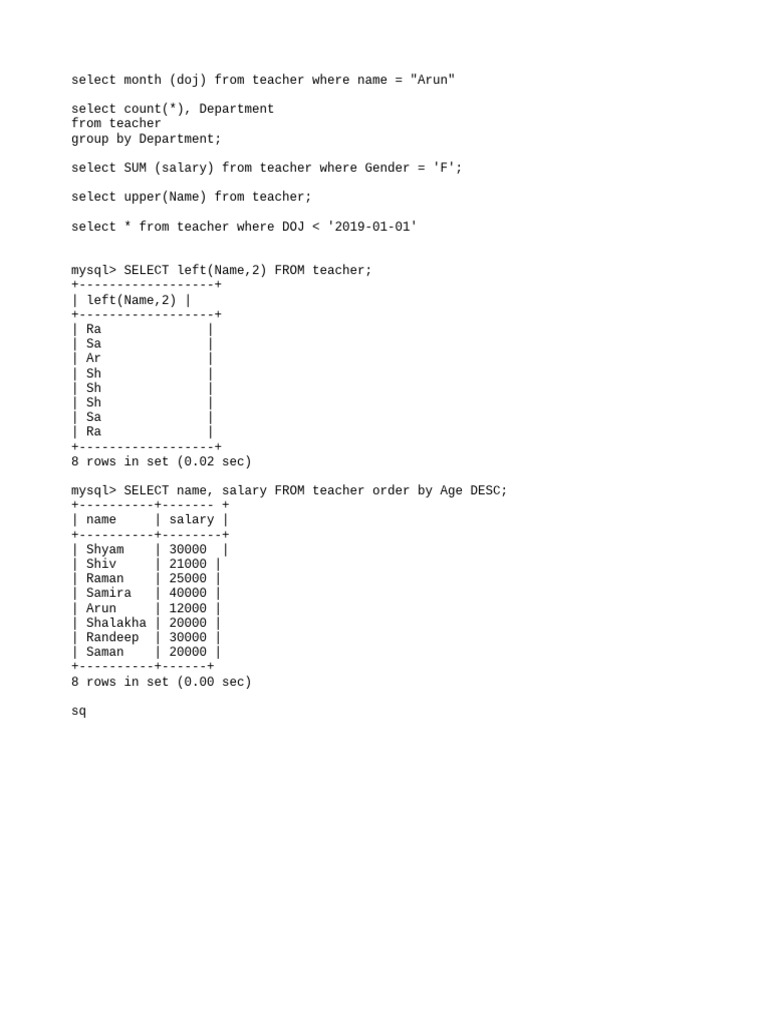 SET 2 - SQL_IP (2) | PDF