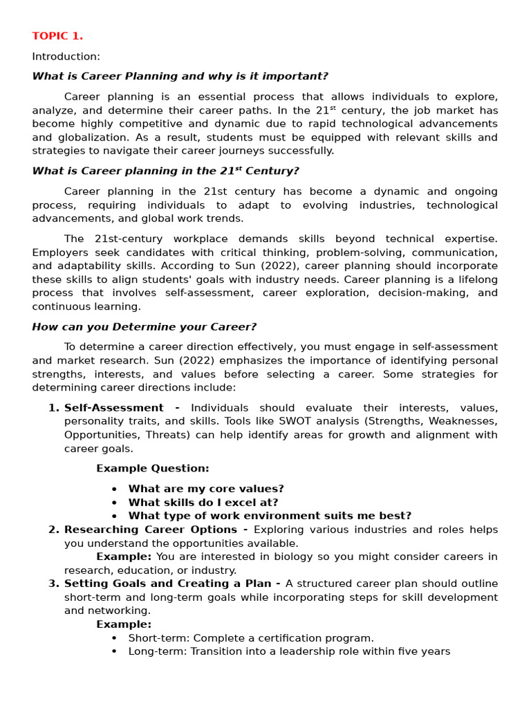 CAED-1-REPORT-CAREER-PLAN | PDF | Goal | Motivational