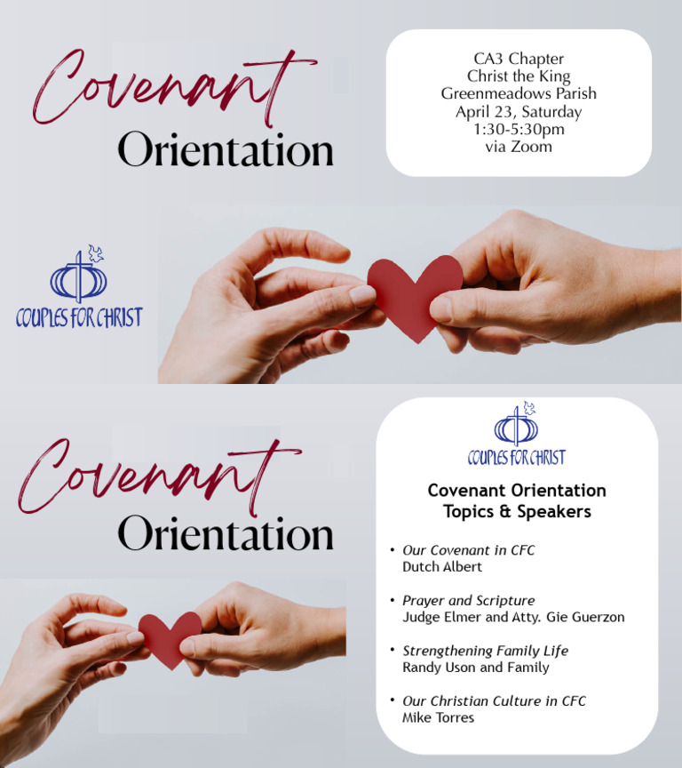 CFC Covenant Orientation Details | PDF