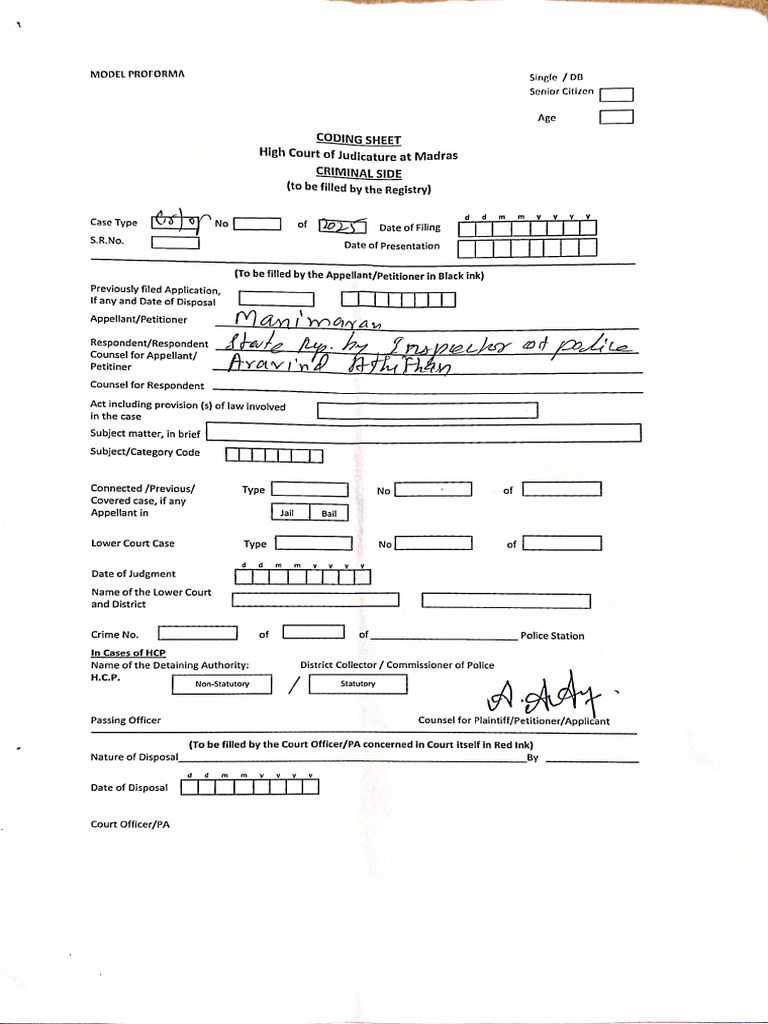 Manimaran AB_merged | PDF | Bail | Arrest