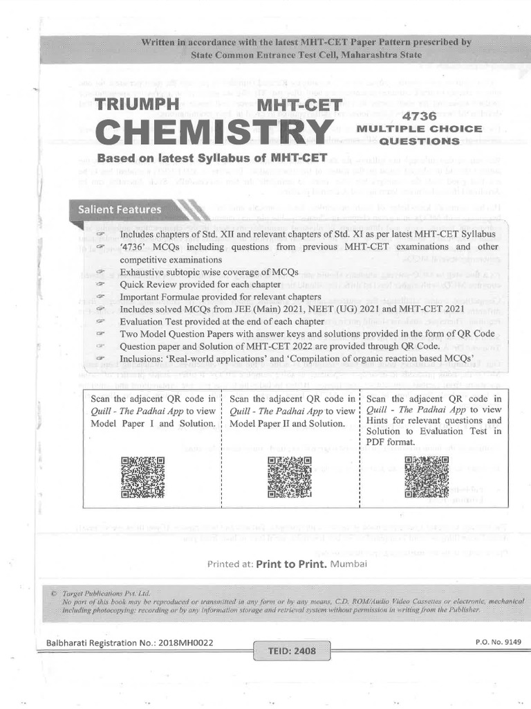 Chemistry CET | PDF