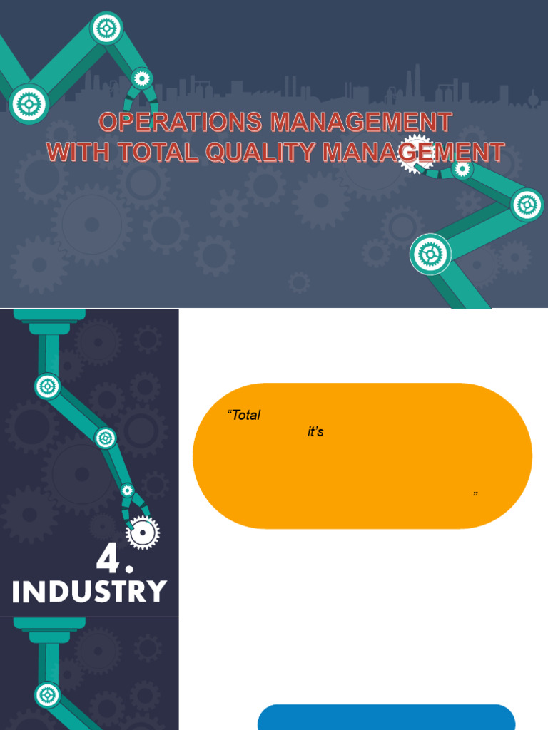 Bmcore 2101 Intro To Om and TQM 1 | PDF | Quality Management | Sustainability
