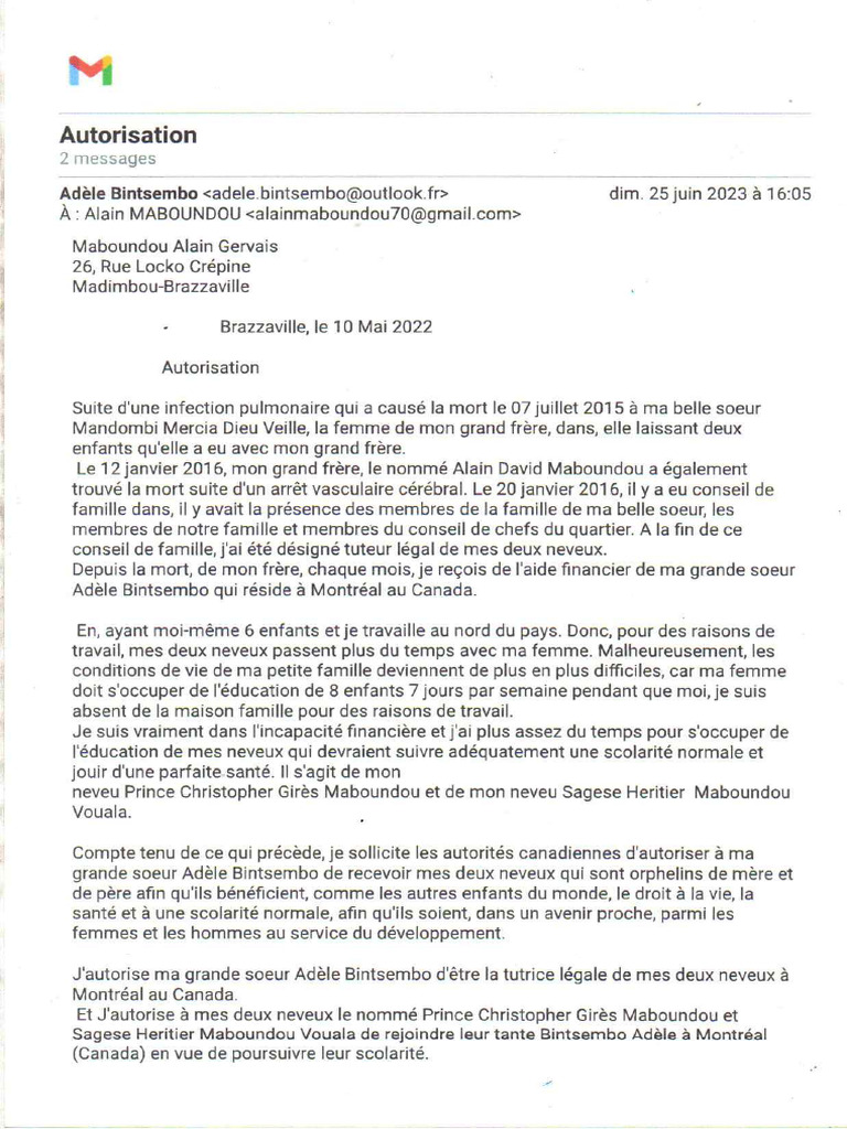 Autorisation Signer | PDF