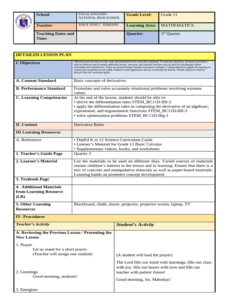 DLP Detrivatives | PDF | Derivative | Learning