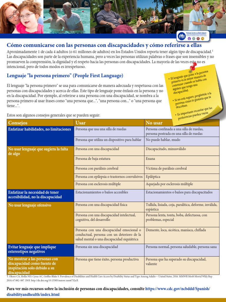 UF 3-People-First-Language-sp-h | PDF | Invalidez | Politica social