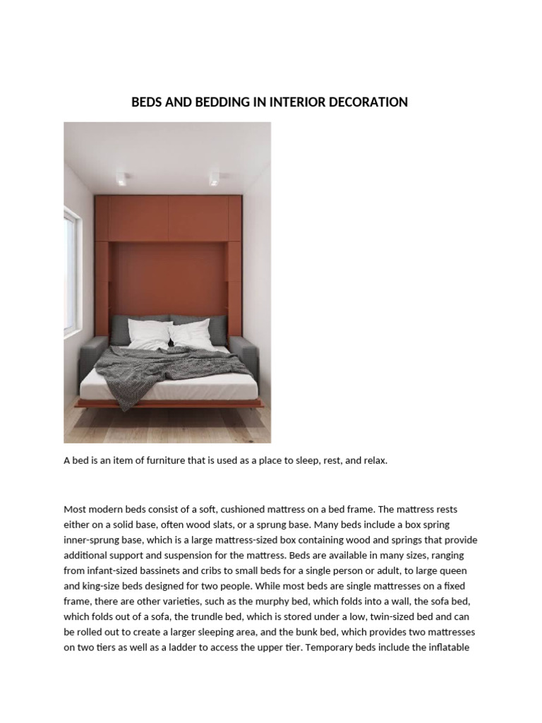 Beds and Bedding | PDF