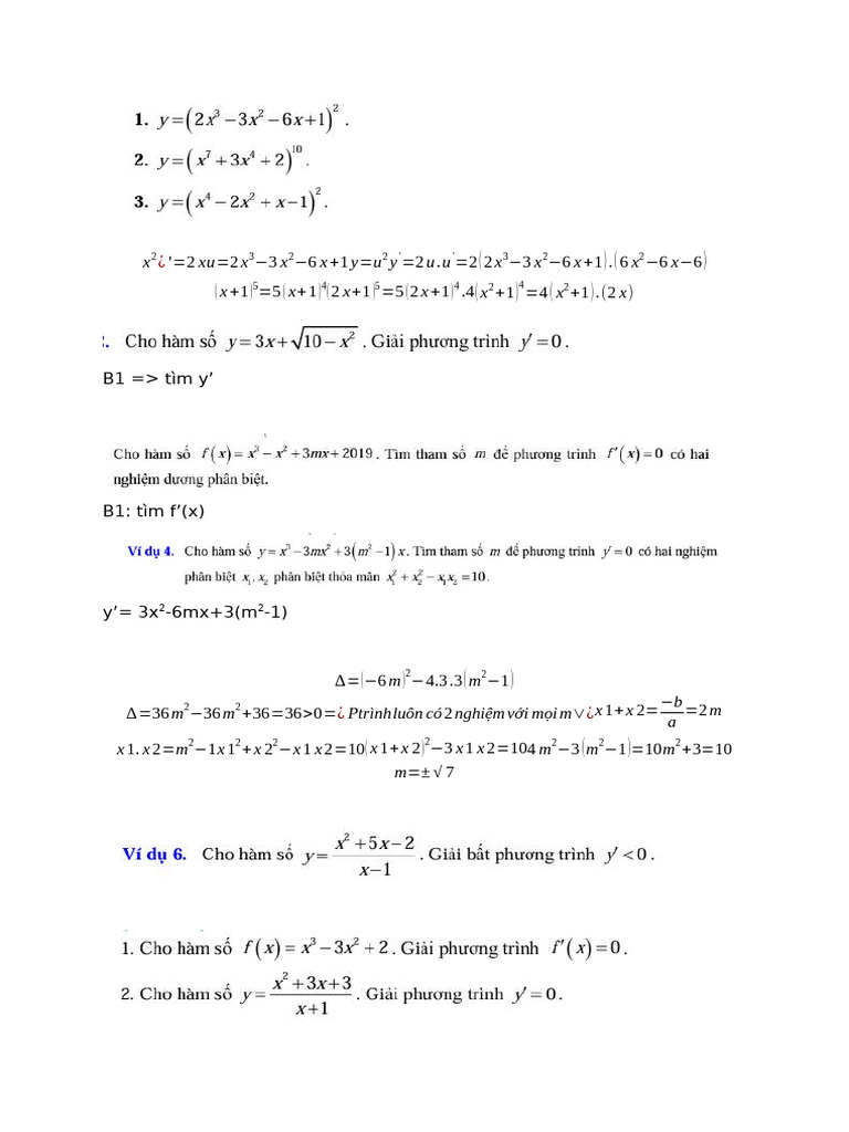 Btap Đ o Hàm 2 | PDF