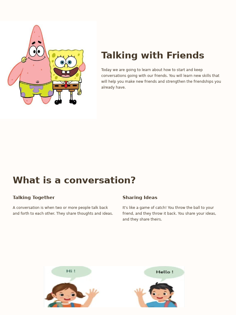 Intro Conversations | PDF | Conversation