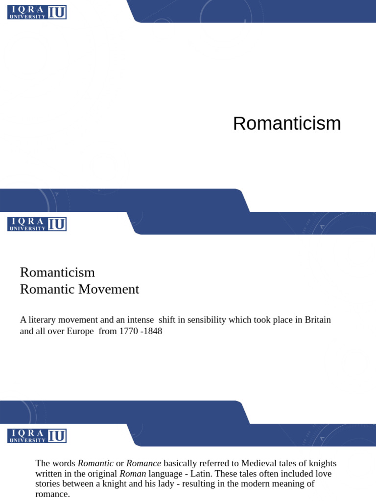 Unit 9.1 Romanticism | PDF