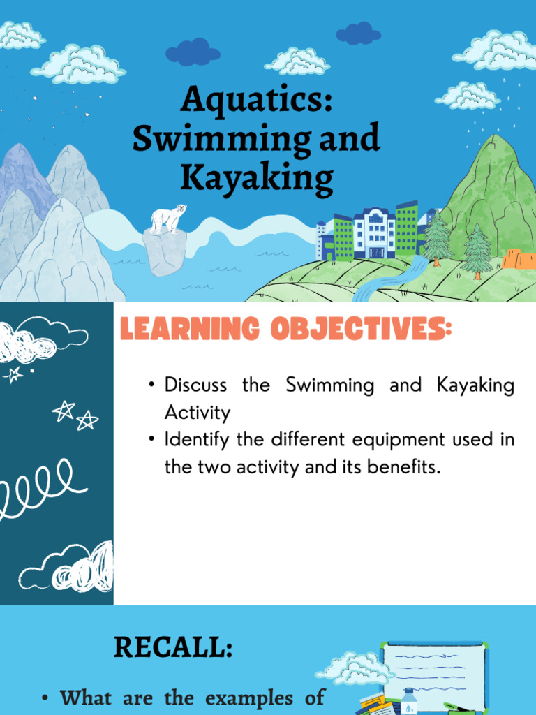 Aquatics Swimming and Kayaking Students | PDF | Kayak | Swimming
