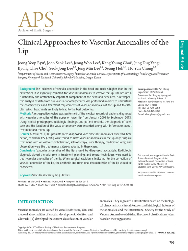Clinical Insights on Lip Vascular Anomalies | PDF | Medical Ultrasound ...