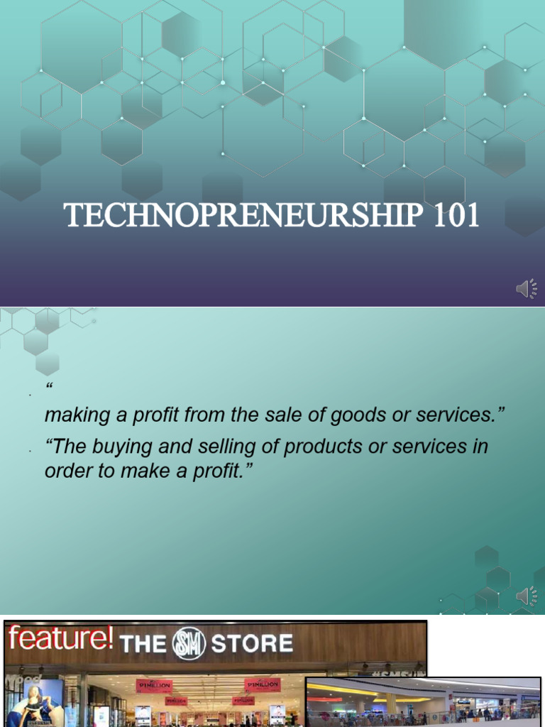 Introduction to Technopreneurship | PDF | Entrepreneurship | Economies