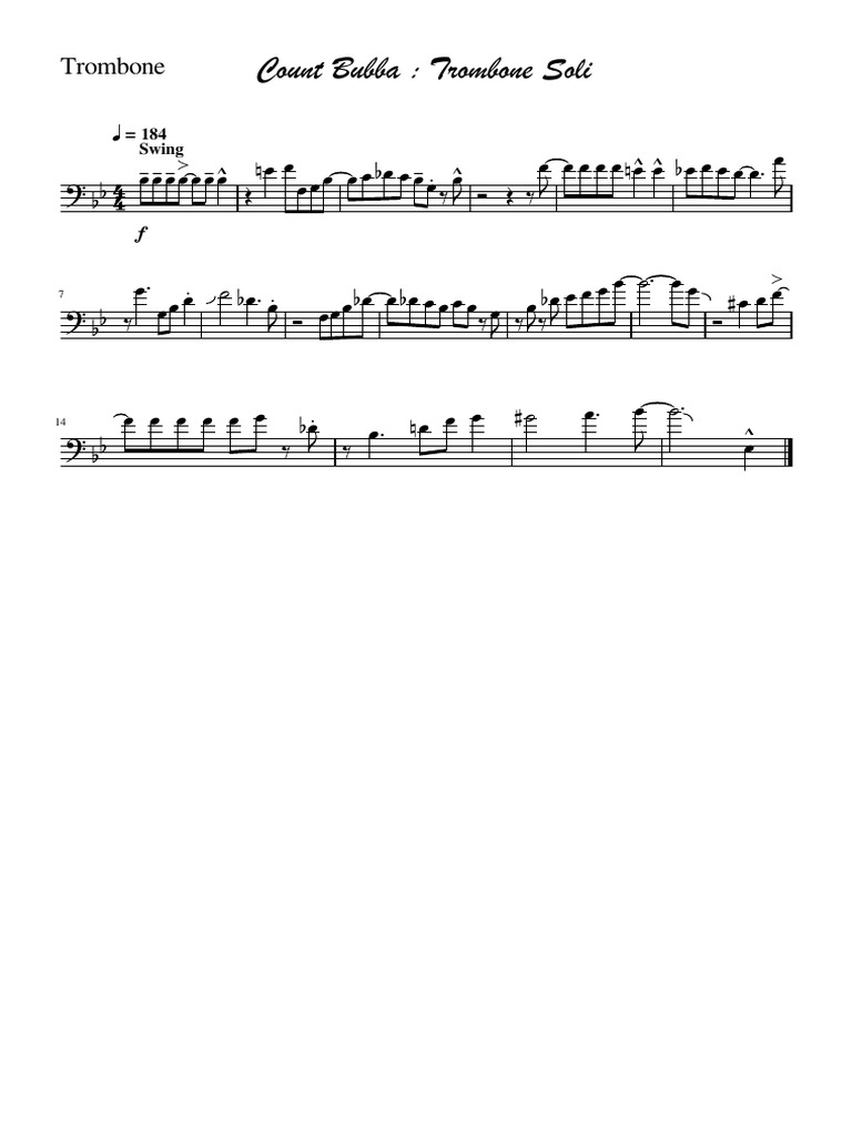 Count_Bubba_Trombone_Soli-Trombone | PDF