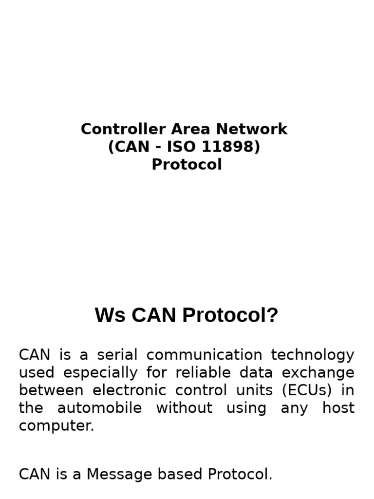 Discover The CAN Protocol | PDF | Information And Communications ...