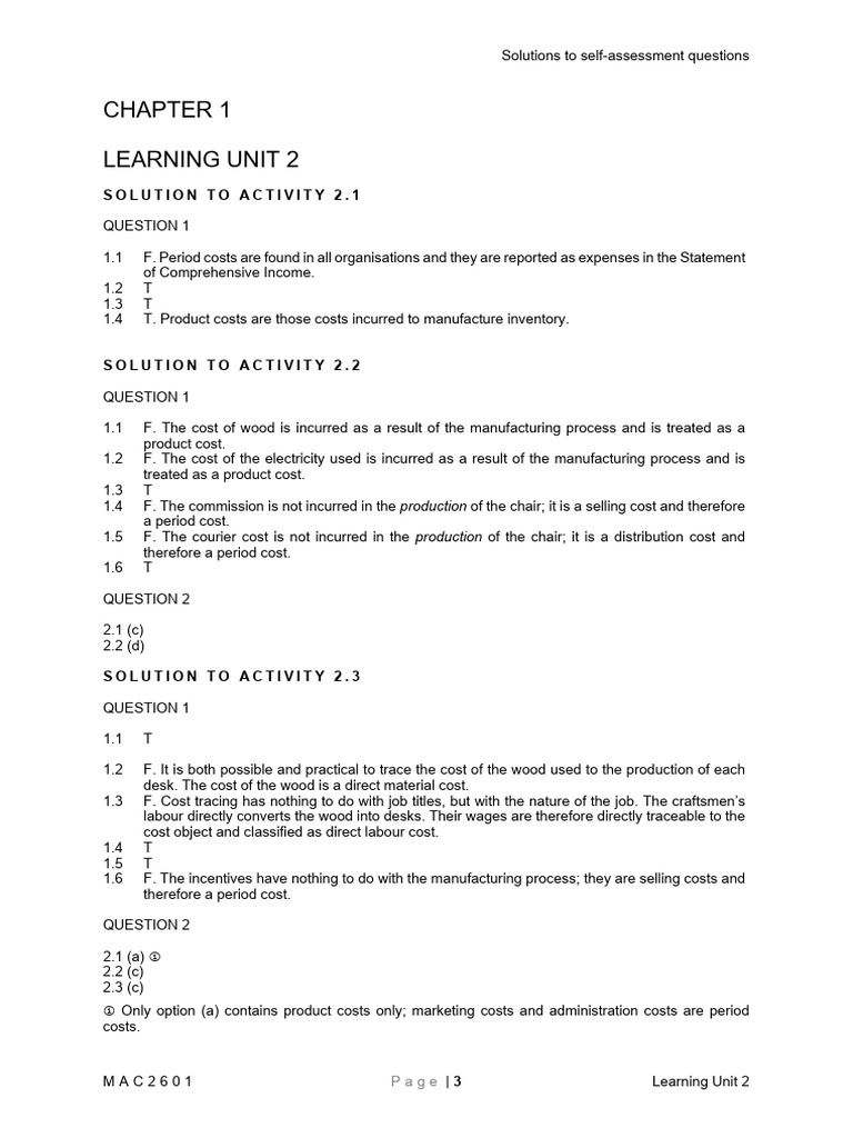 Mac2601 Learning Unit 2 Solution | PDF