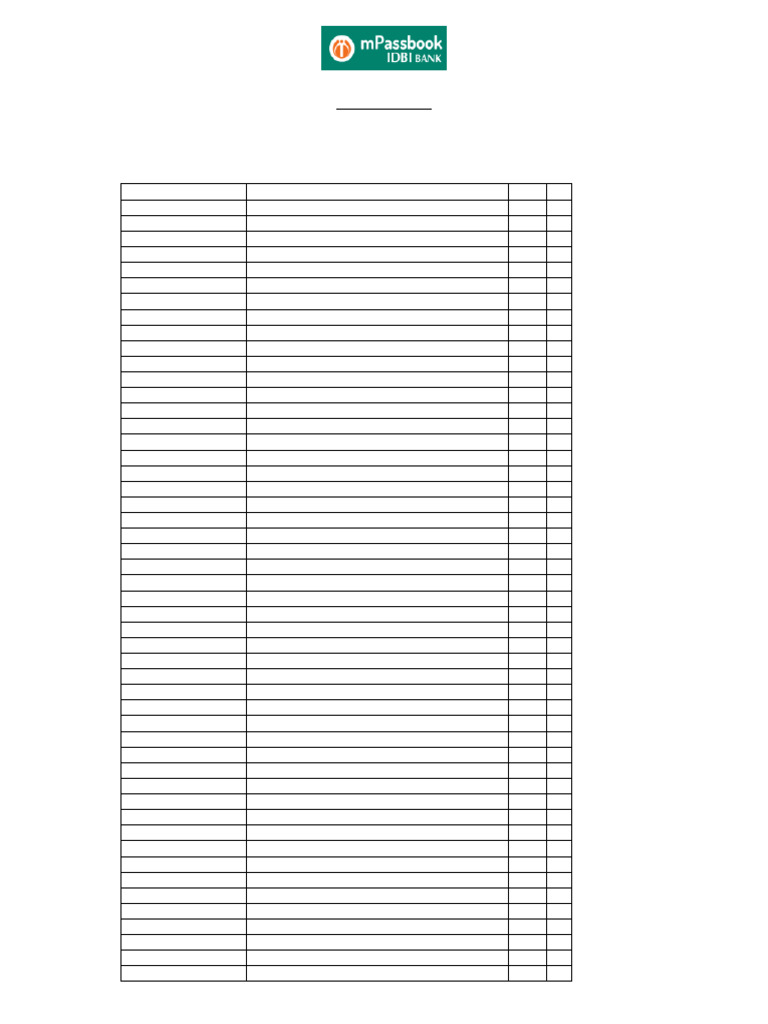 816 Idbi Statement | PDF