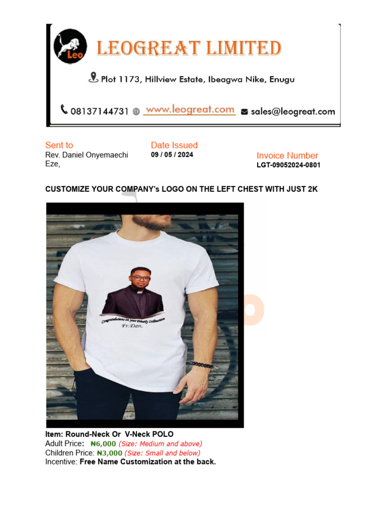 Fr. Dan Ordination Clothes | PDF