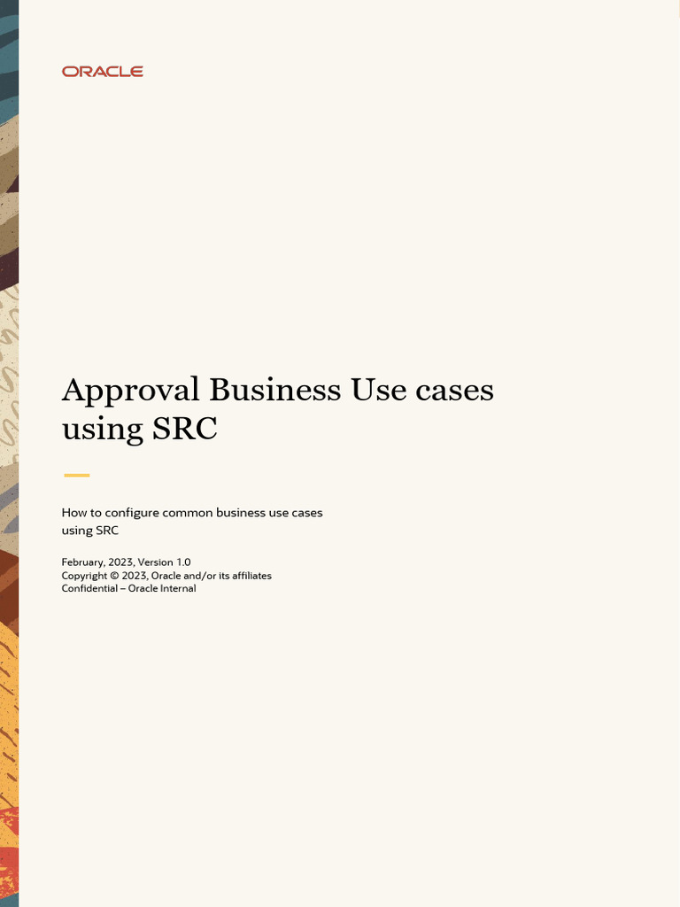 White Paper - Approval Business Usecases Using SRC New Template Reviewed 1 | PDF | Trademark ...