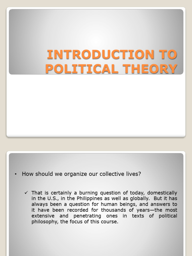 Political Theory 1st Topic Version 2024 | PDF | Political Philosophy ...